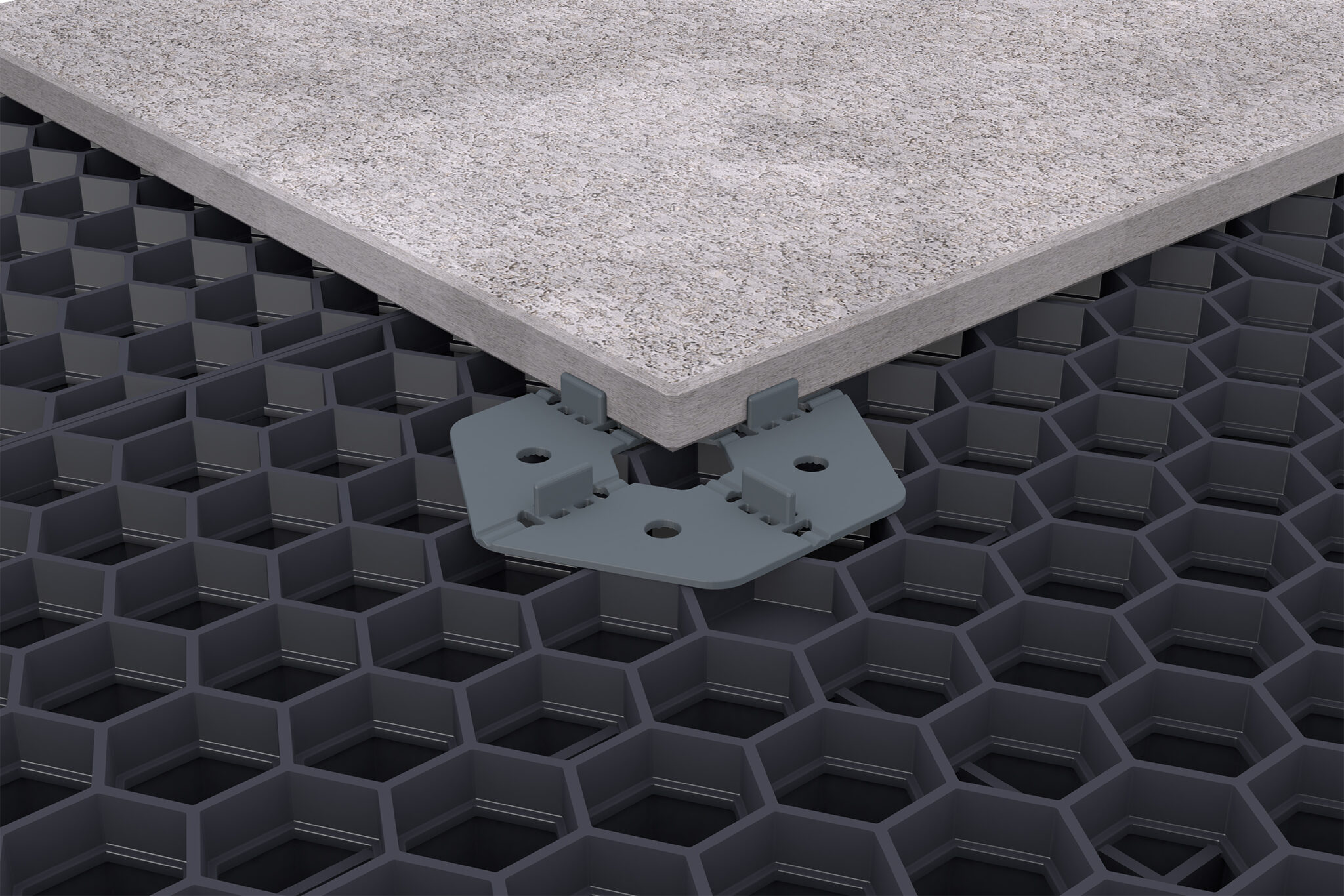 Terrassen-Unterkonstruktion „Trias Wabic“ von Blauform